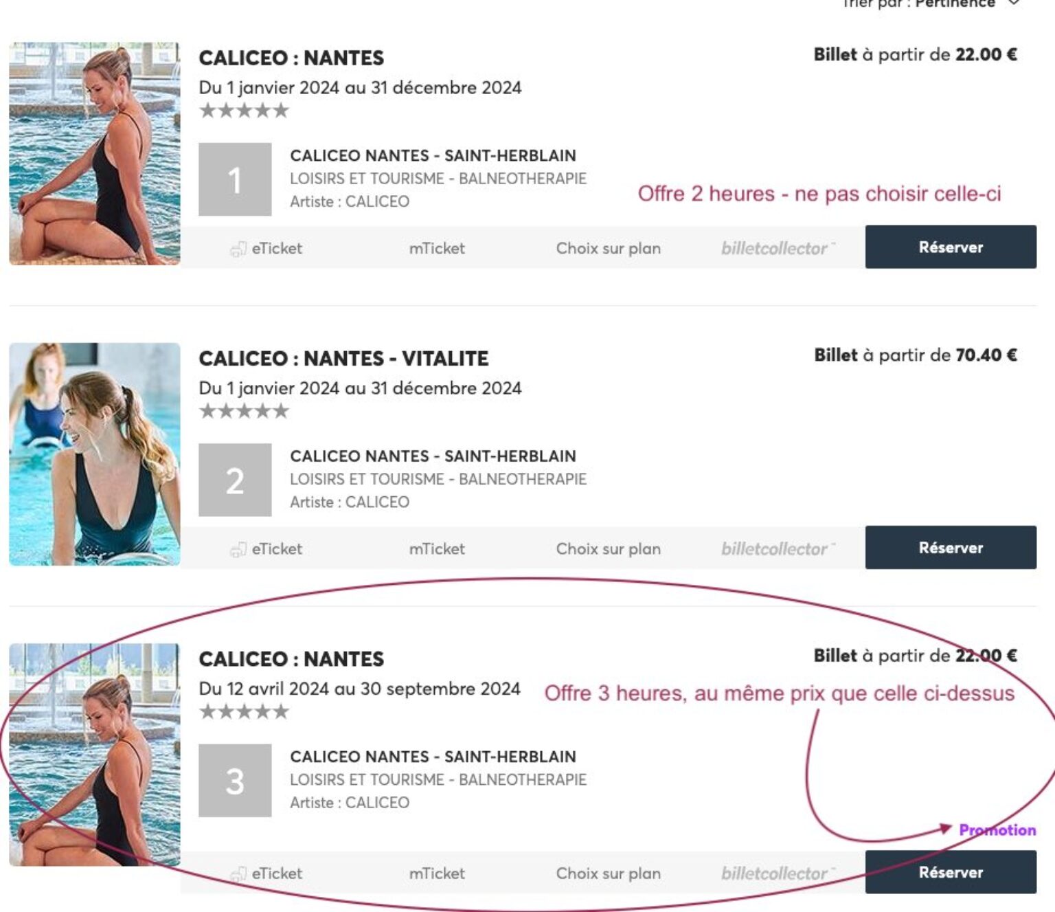 Promo Caliceo : 3h de balnéo en France au prix de 2 heures